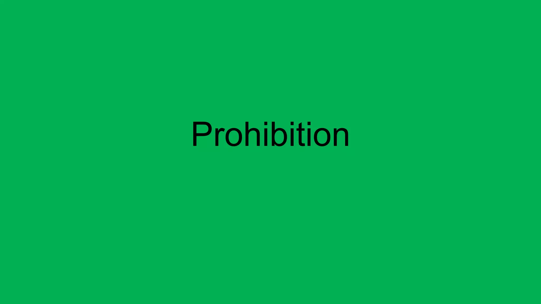 Prohibition | PPTX