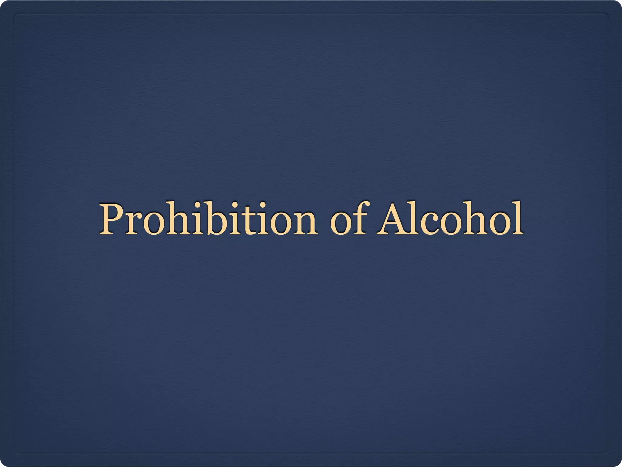 Alcohol Prohibition | PDF