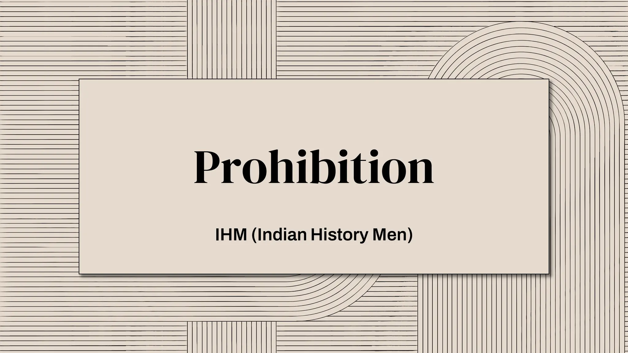 Prohibition The Opposition and Those For.pptx