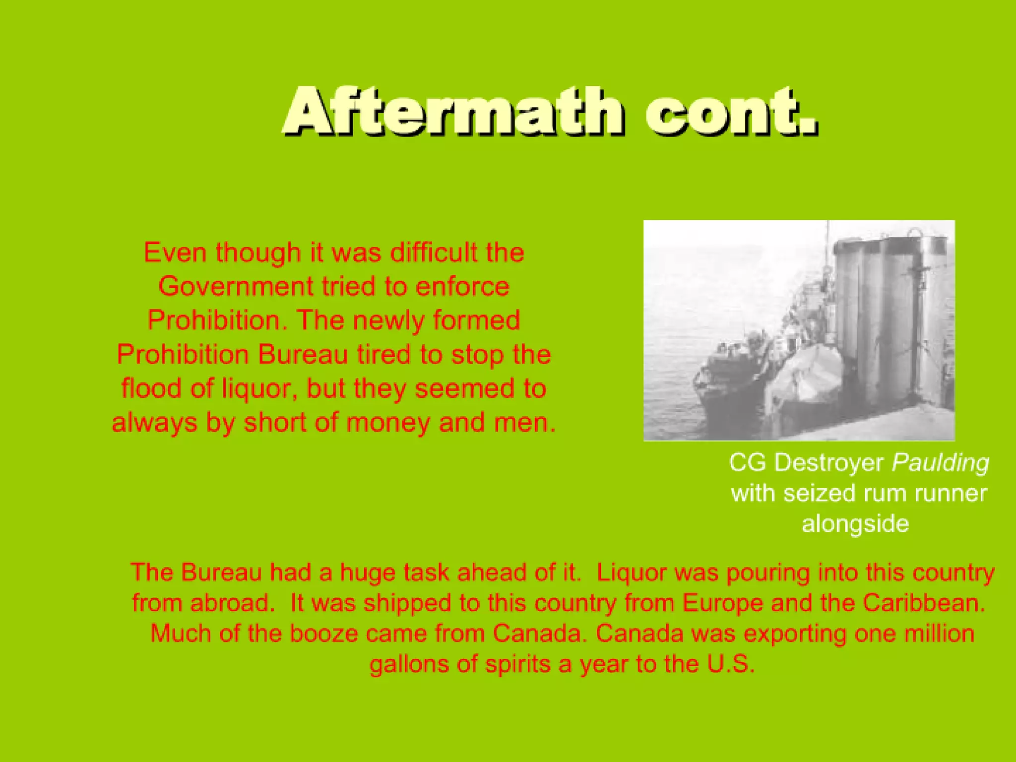 Prohibition And Bootlegging In The 1920s | PDF