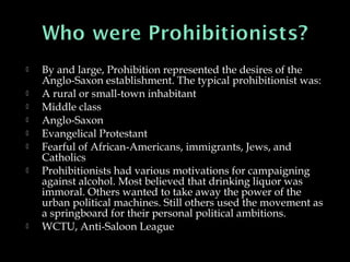 The Rise and Fall of Prohibition | PPT