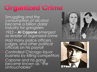 Prohibition and the mob | PPT