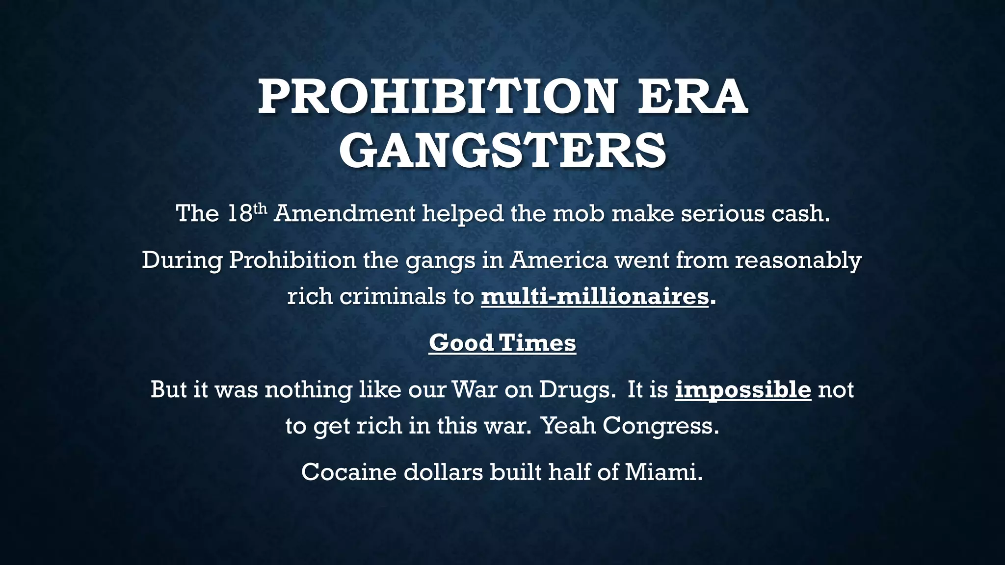 Prohibition Era Gangsters | PPTX
