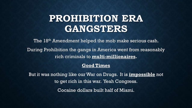 Prohibition Era Gangsters | PPT