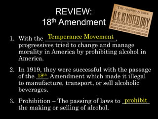 Prohibition presentation | PPTX