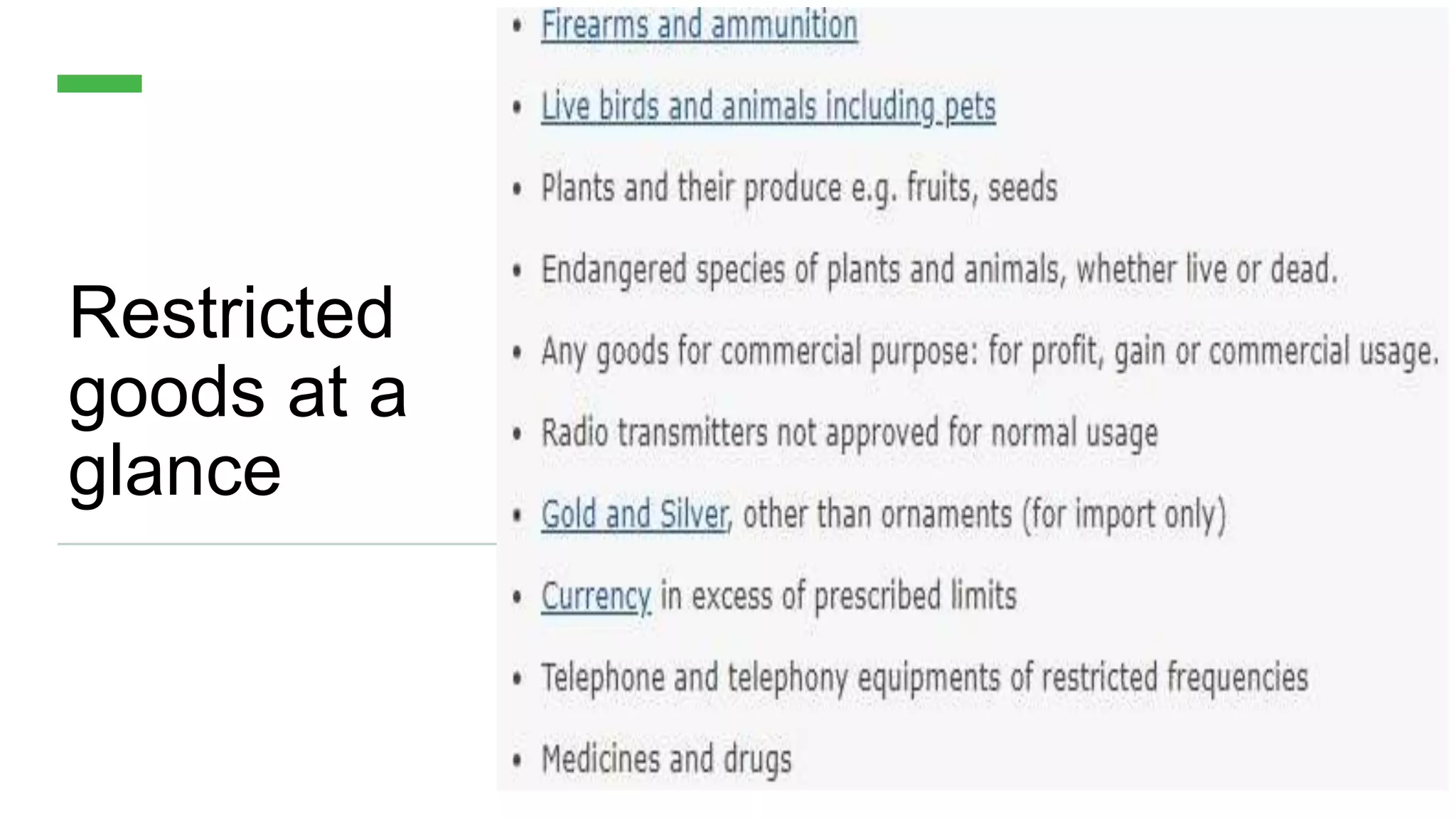 Prohibitions and restriction on import and export of goods | PPTX