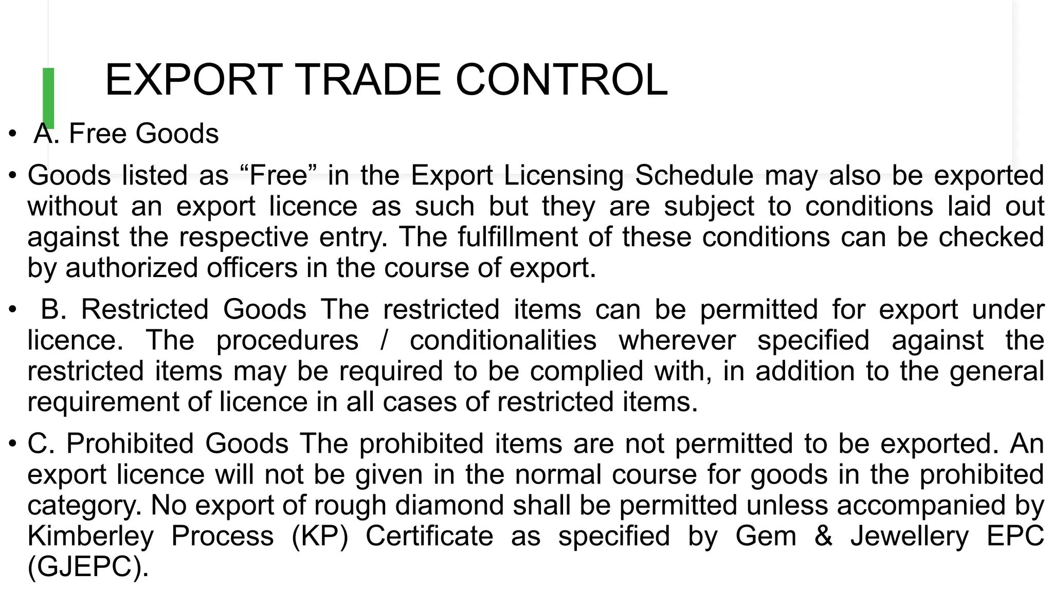 Prohibitions and restriction on import and export of goods | PPTX