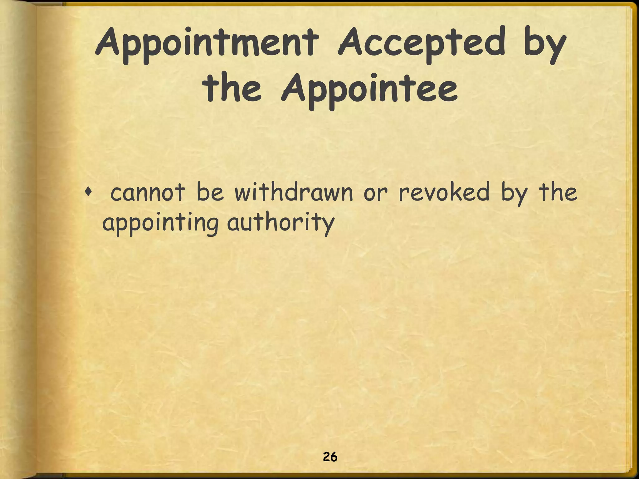 Prohibitions on Appointments in the Civil Service | PPTX