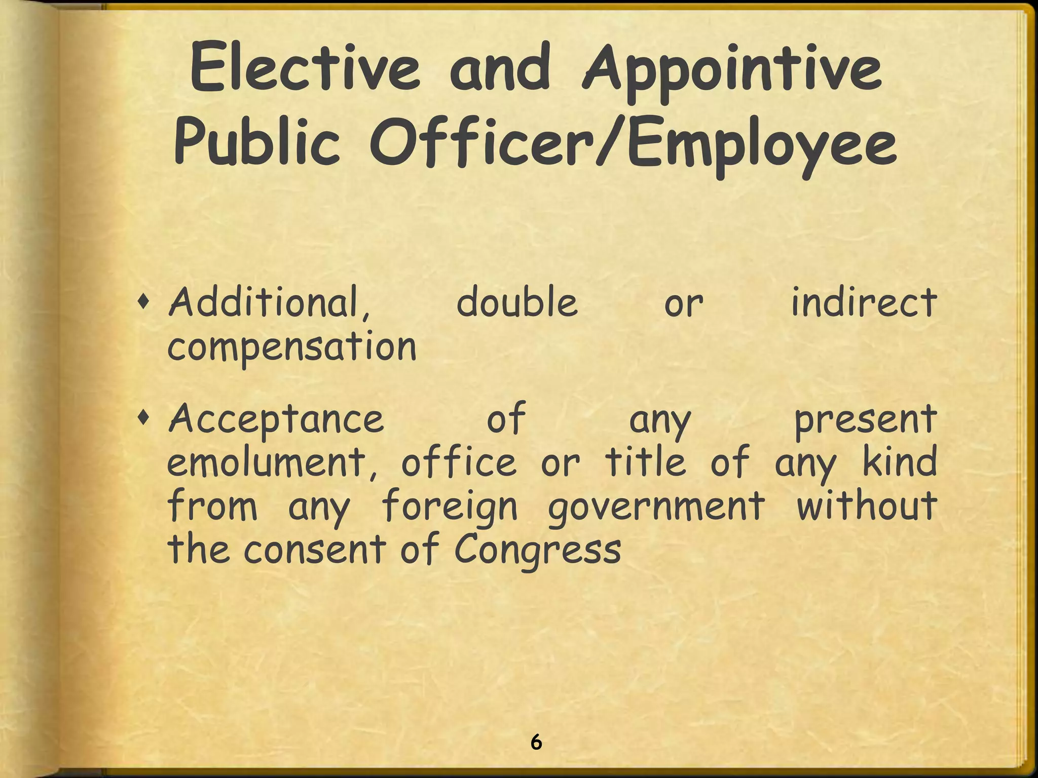 Prohibitions on Appointments in the Civil Service | PPTX