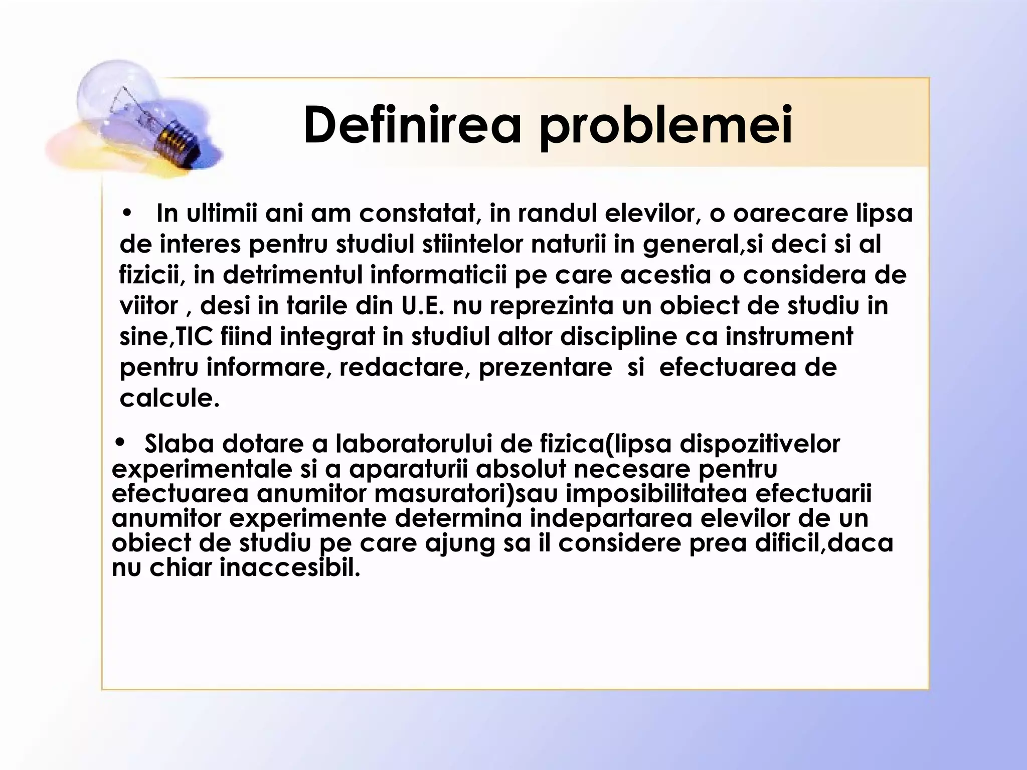 Proiect didactic Integrarea TIC | PPT