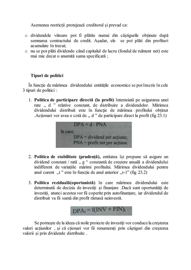 Proiect politica-de-dividend final | DOCX