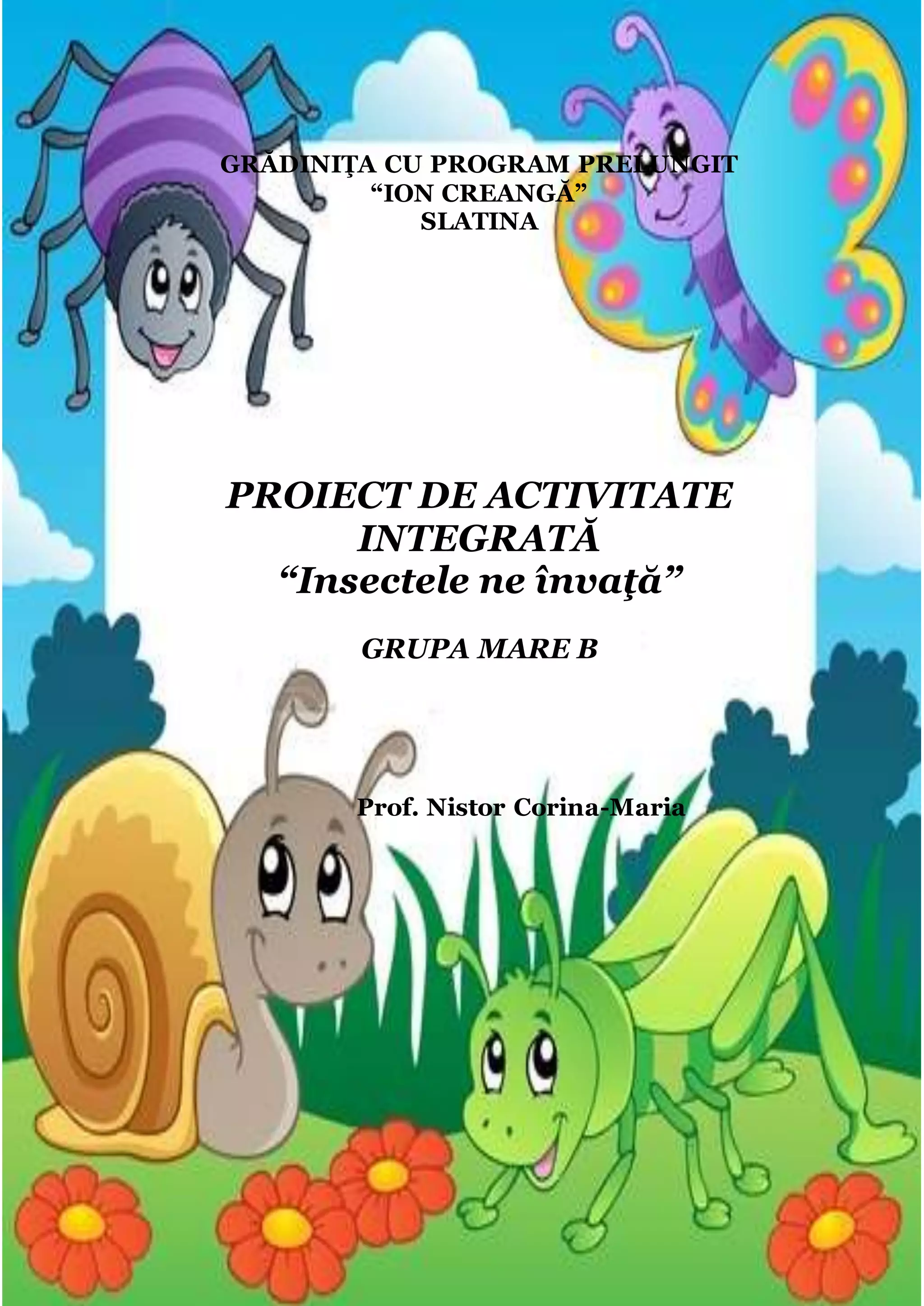Proiect activitate integrata_insectele_ne_invata omida | DOCX