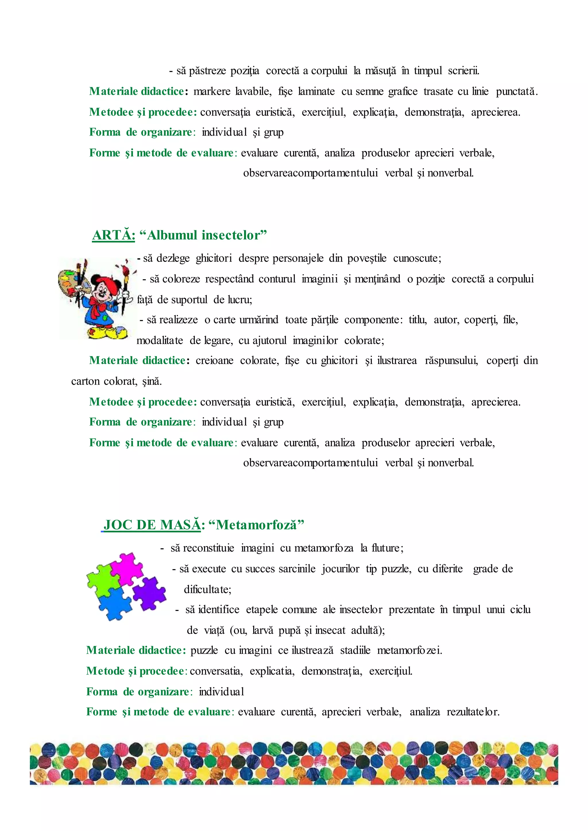 Proiect activitate integrata_insectele_ne_invata omida | DOCX