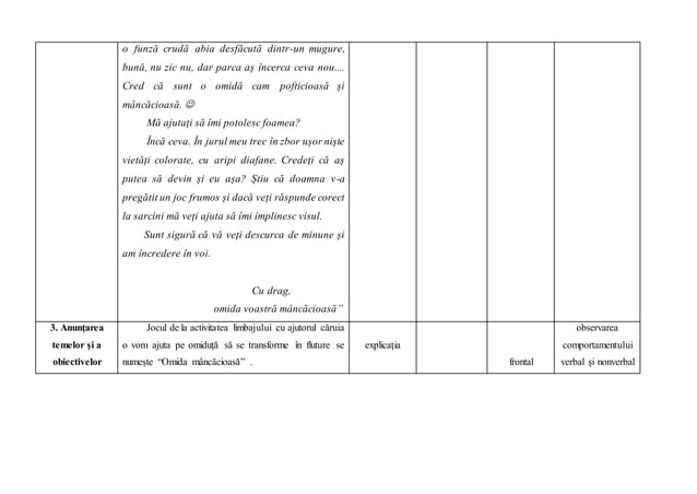 Proiect activitate integrata_insectele_ne_invata omida | DOCX