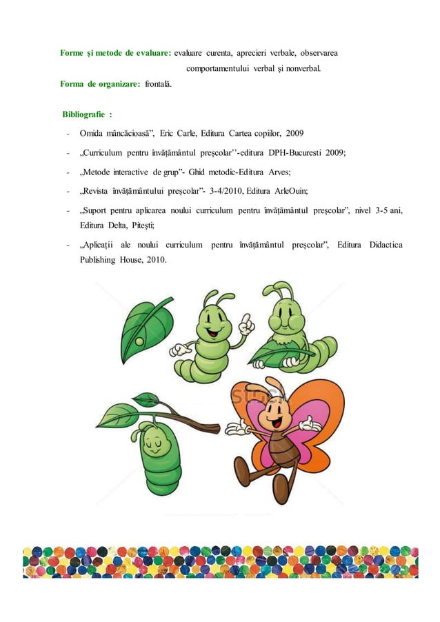 Proiect activitate integrata_insectele_ne_invata omida | DOCX