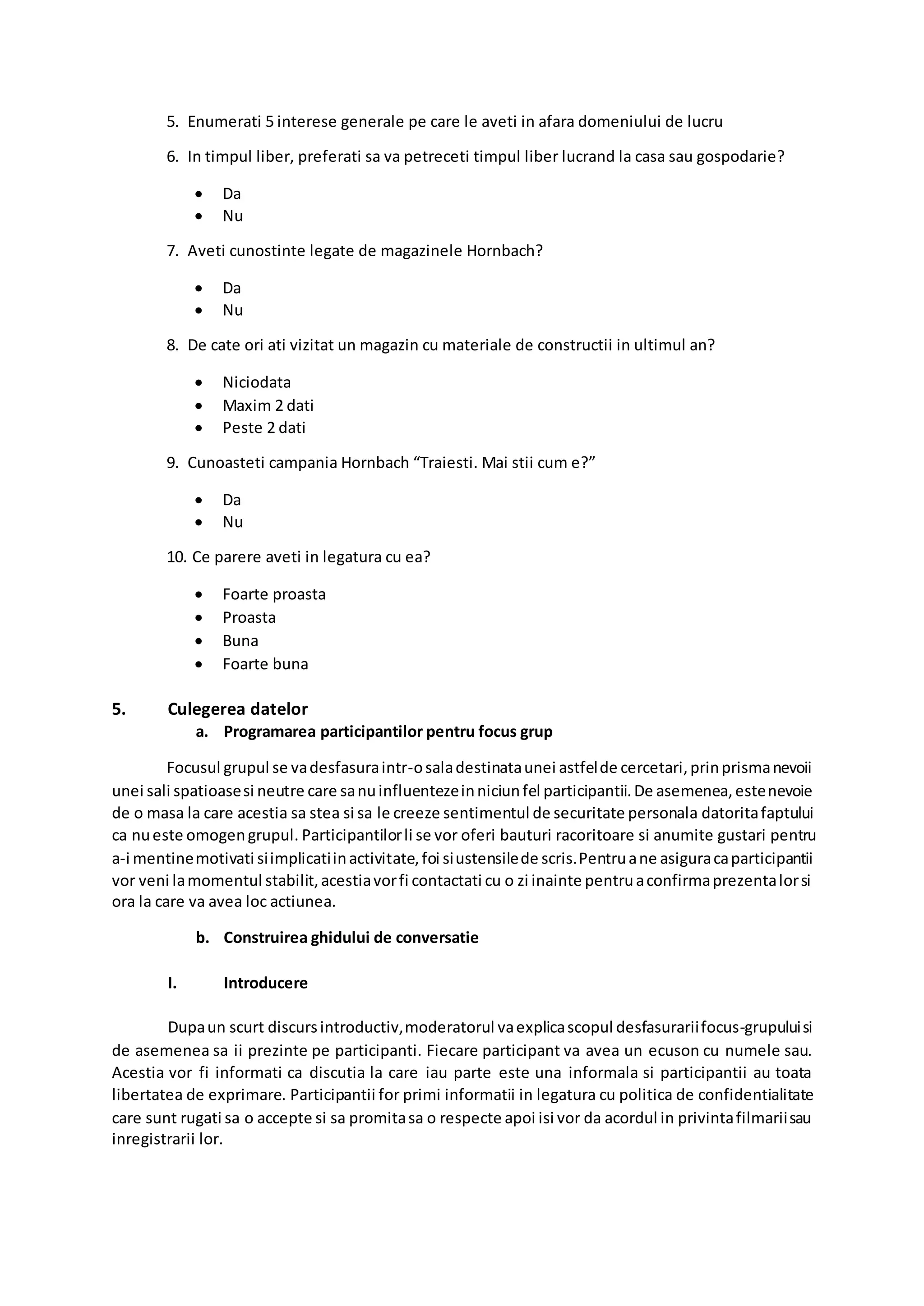 Proiectarea unei cercetari calitative | DOCX