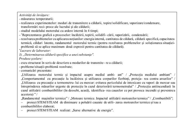 Proiectare didactică de lungă durată la fizică | DOCX