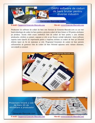 Proiectare si imprimare 2 d databar coduri de bare de etichetare a produselor | PDF