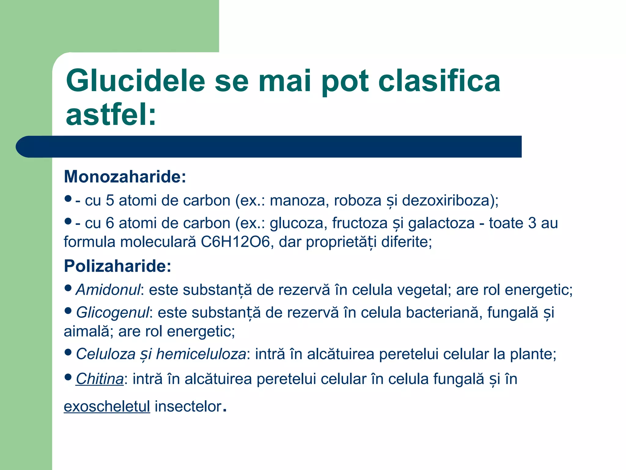 Proiect chimie , zaharidele | PPT