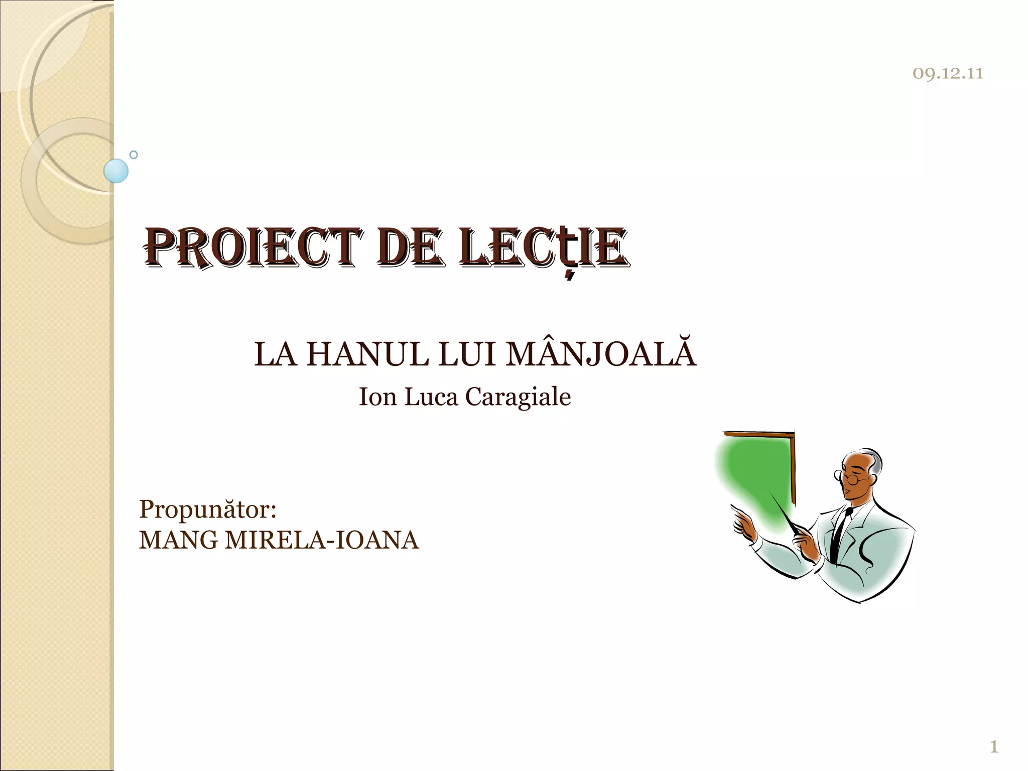 Proiect de lectie | PPT