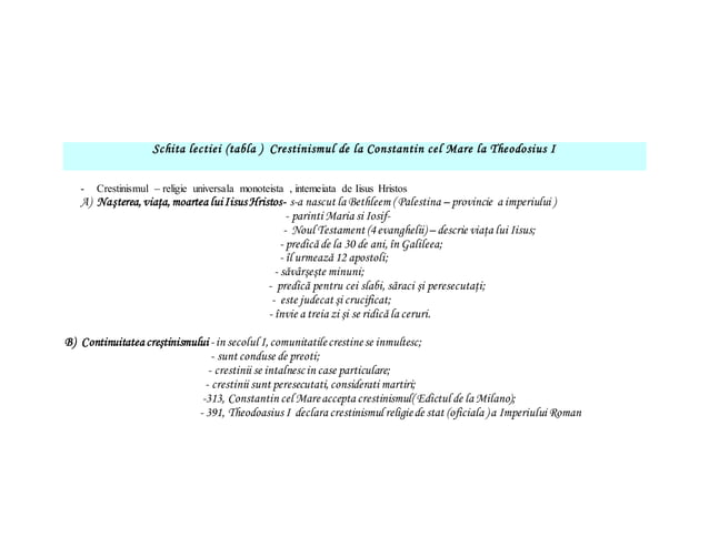 Proiect de lectie Istorie | DOC