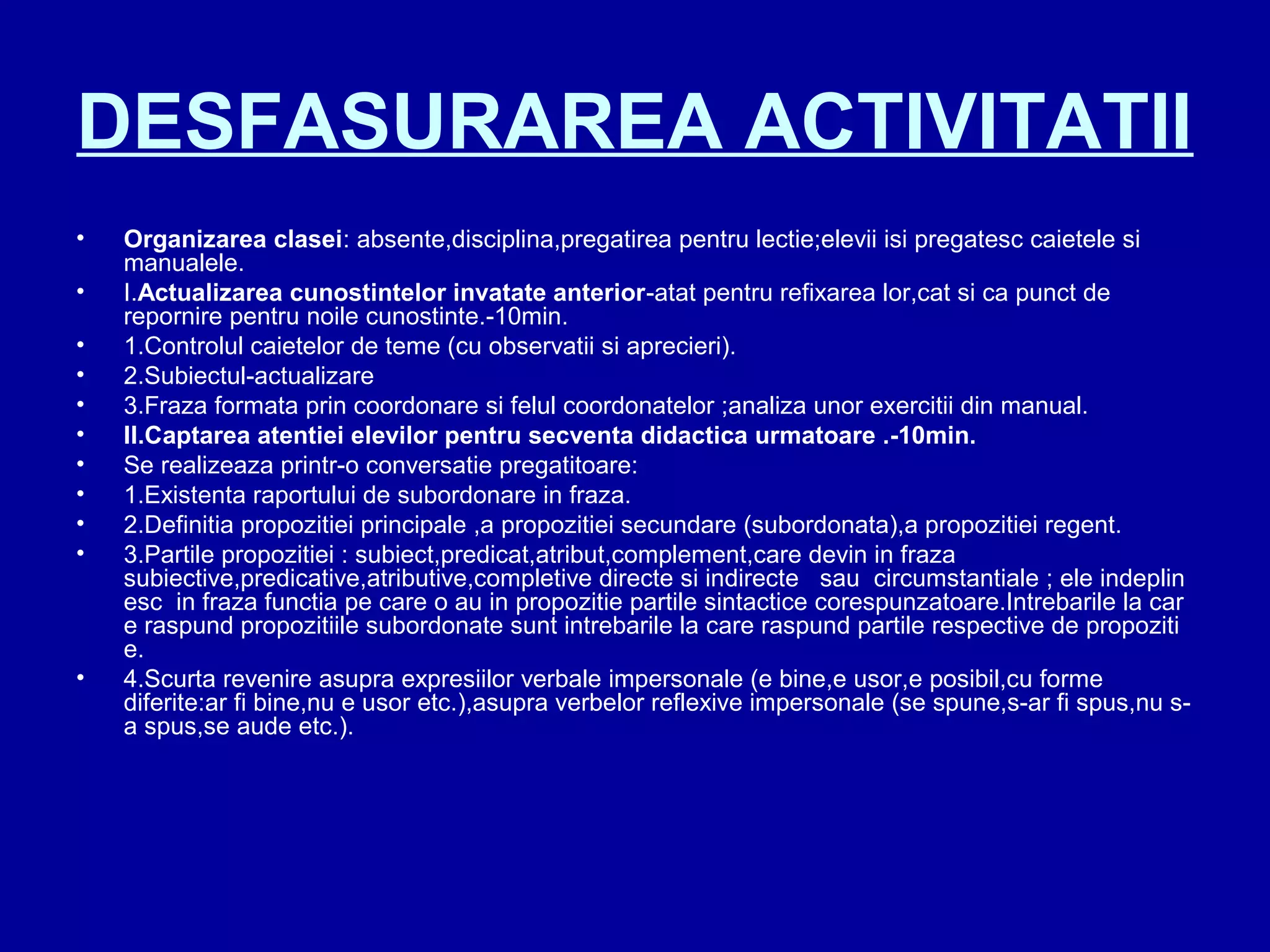 Proiect didactic | PPT