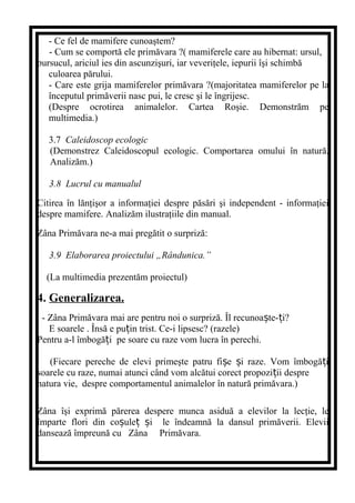 Proiect didactic | DOC