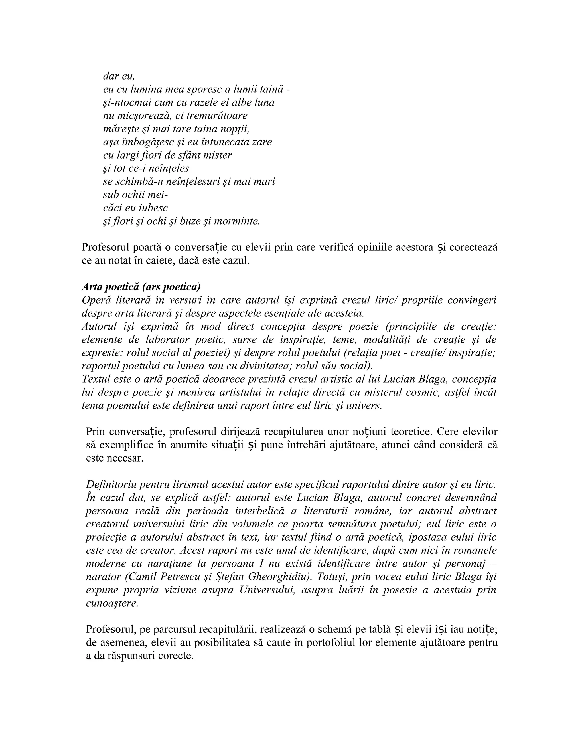 Proiect didactic | DOC