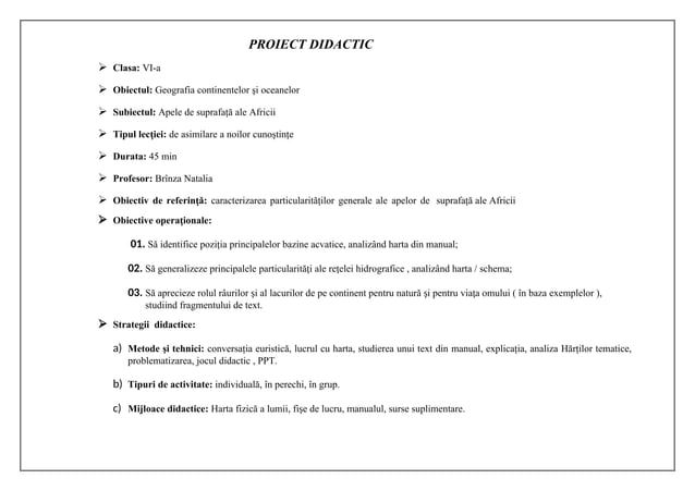 PROIECT DIDACTIC.docx util tuturor profesorilor | DOCX