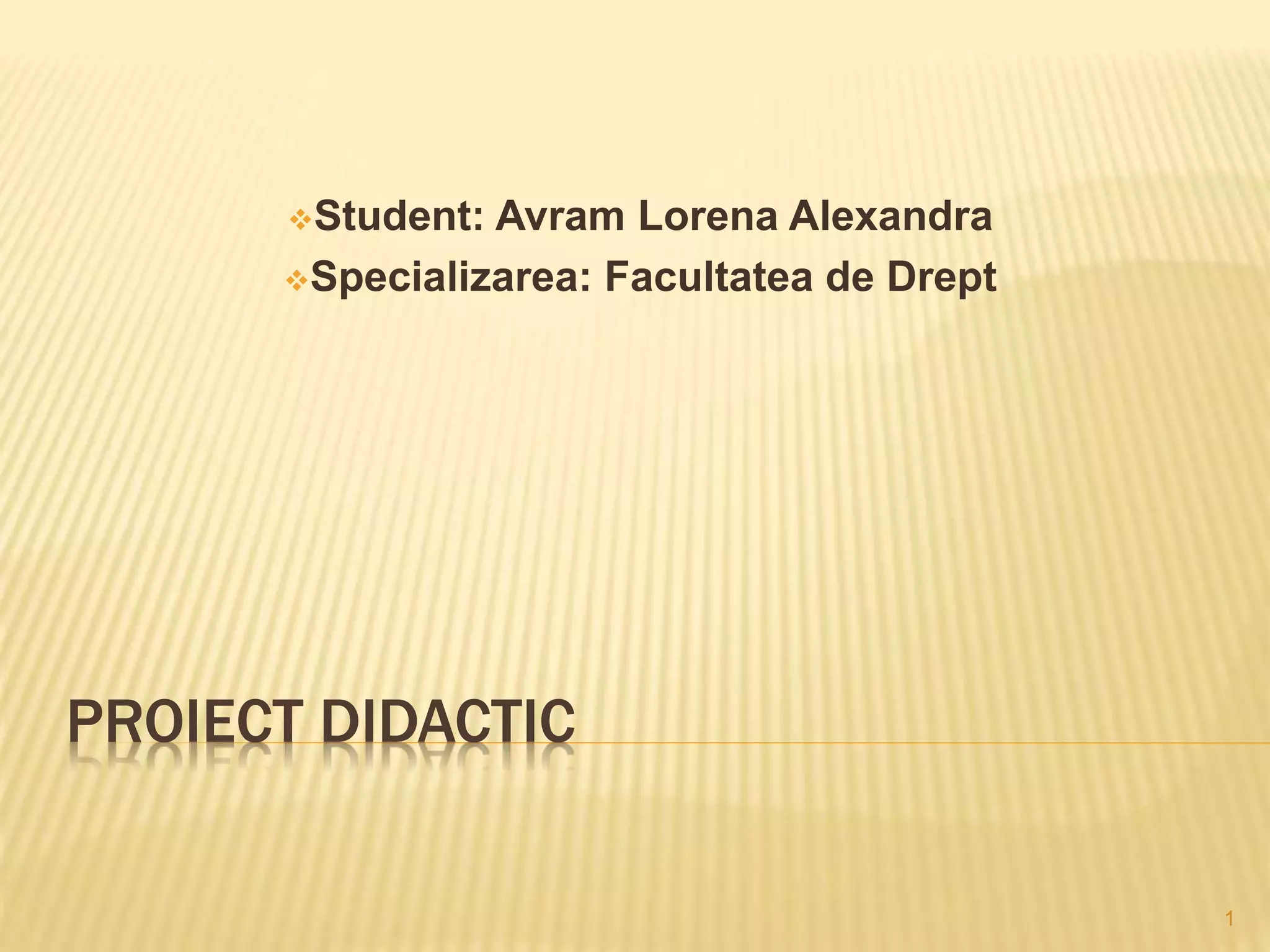 Proiect didactic IAC! | PPTX