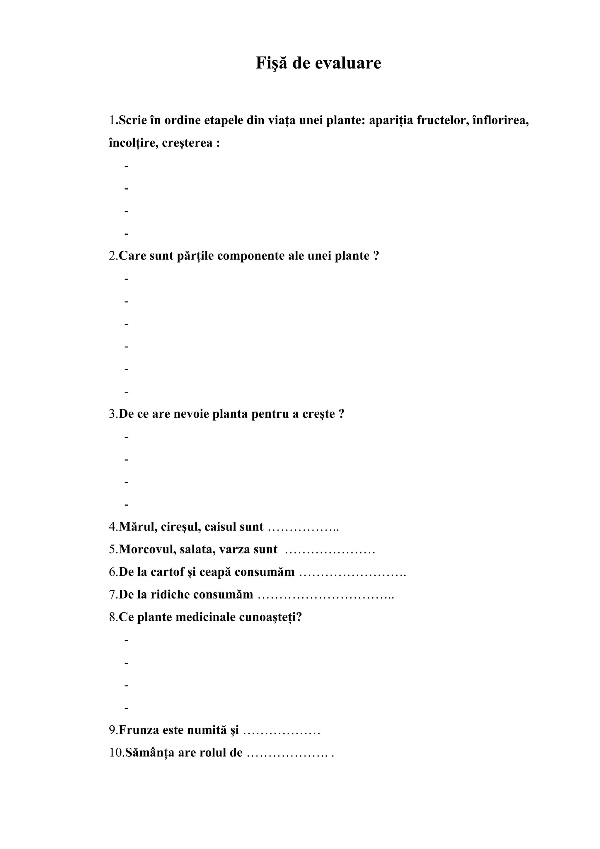 Proiect didactic plantele | DOC
