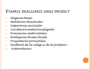Proiecte | PPT
