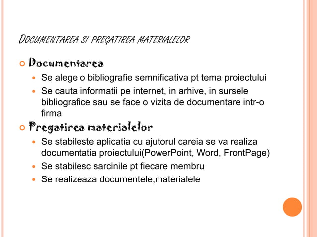 Proiecte | PPT