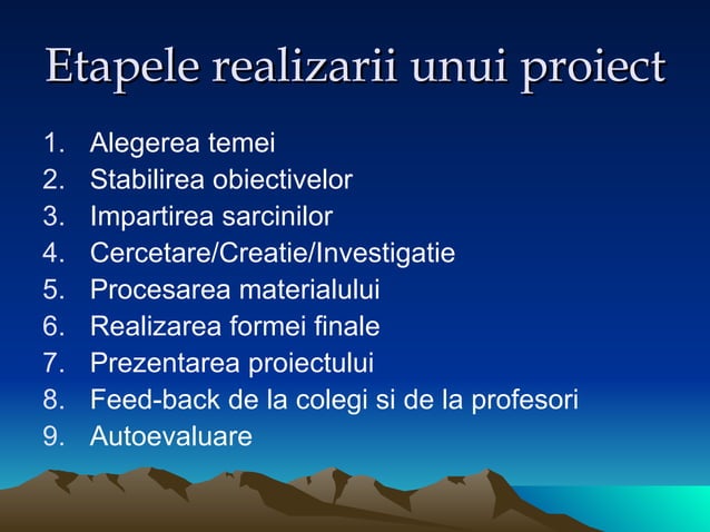 Proiecte | PPT