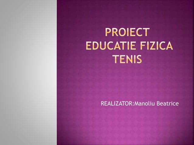 Proiect ed. fizica | PPT