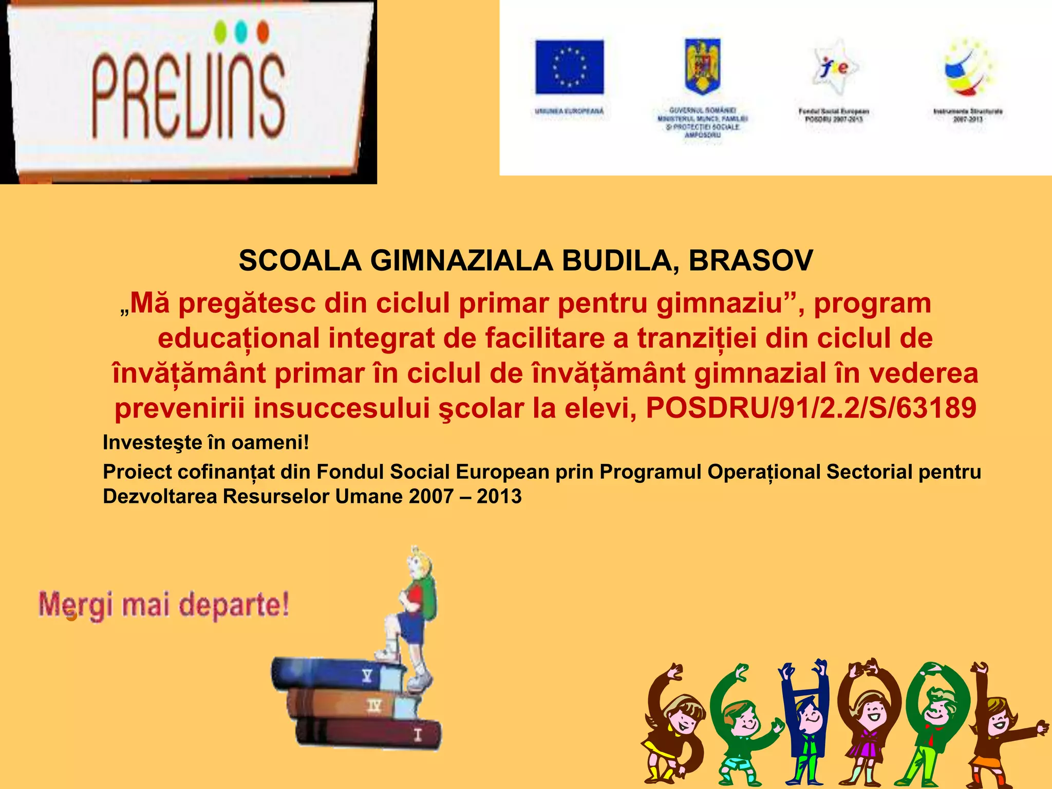 Proiect educational Previns | PPTX