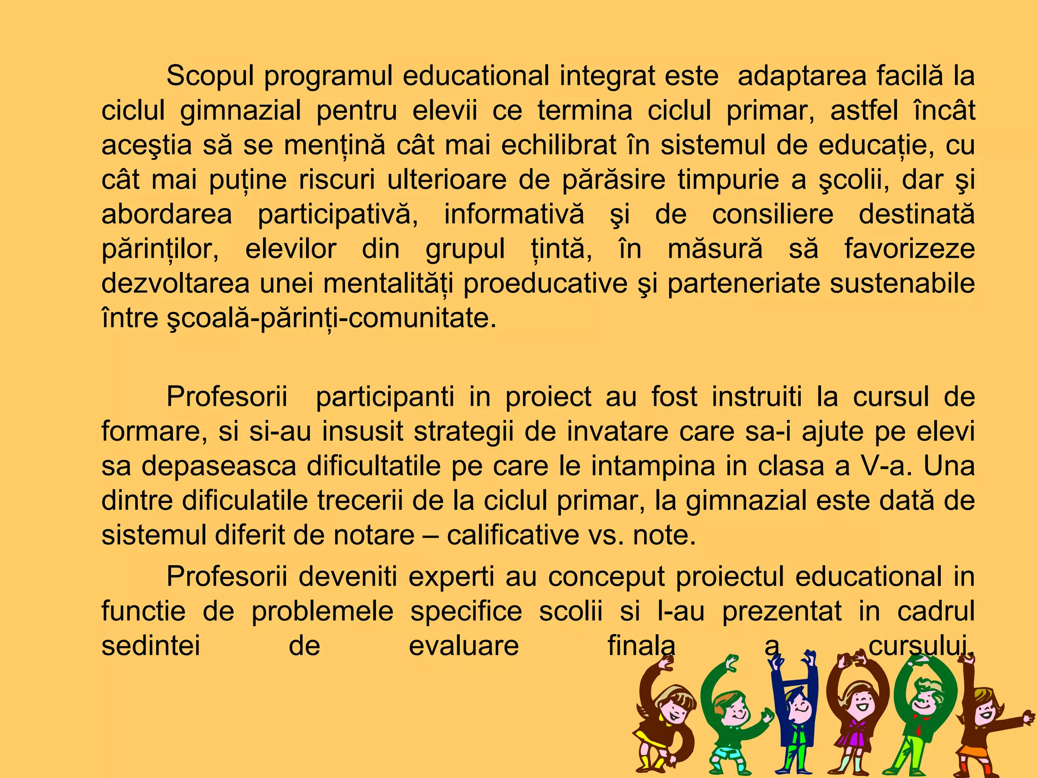 Proiect educational Previns | PPTX