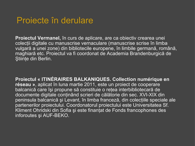 Proiecte europene de valorificare a patrimoniului cultural | PPT