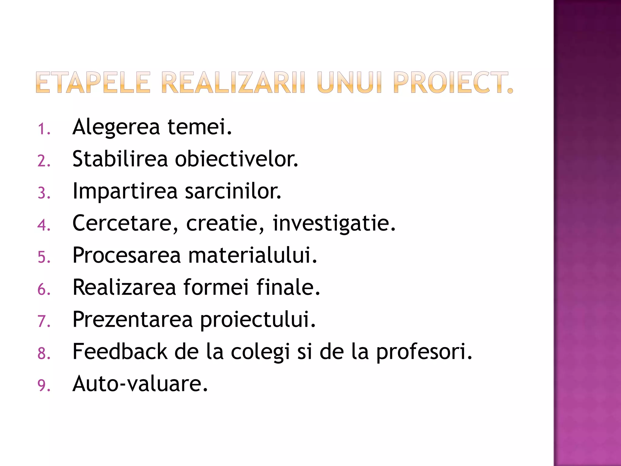 Proiecte na | PPT