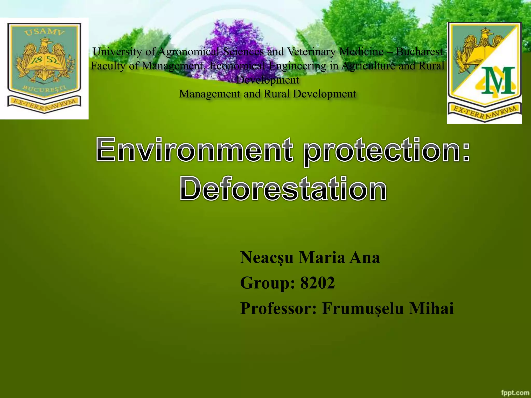 Deforestation Ppt Examples _ PowerPoint Presentation on deforestation ...