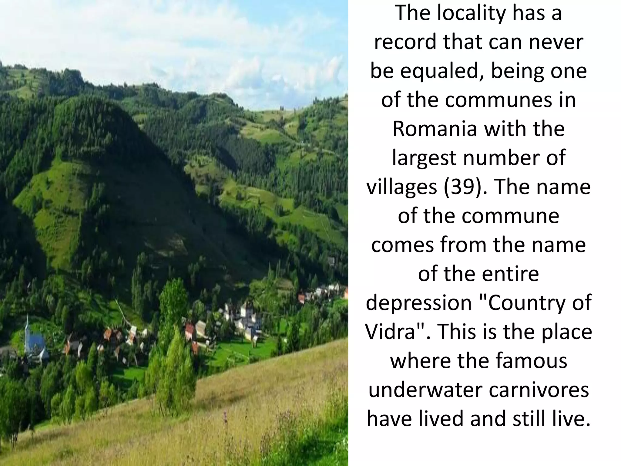 Vidra village in Alba | PPTX