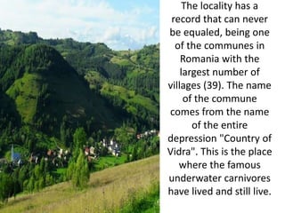 Vidra village in Alba | PPTX | Travel Locations | Travel