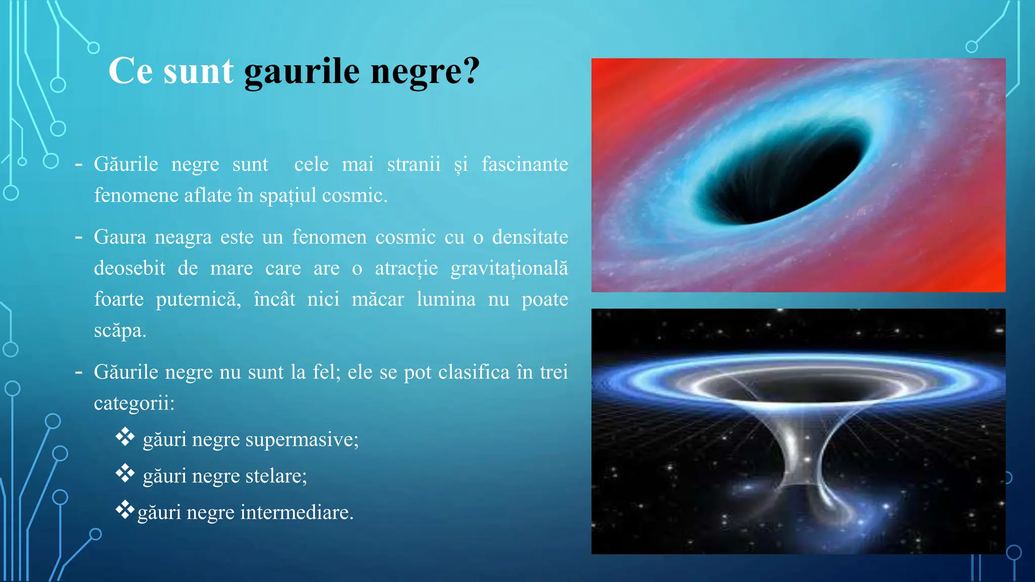 Stiinta_Geografie_Proiect despre gaurile negre | PPTX