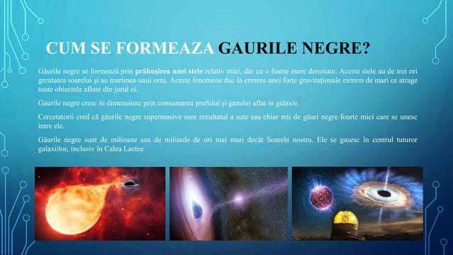 Stiinta_Geografie_Proiect despre gaurile negre | PPT