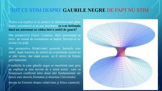 Stiinta_Geografie_Proiect despre gaurile negre | PPTX