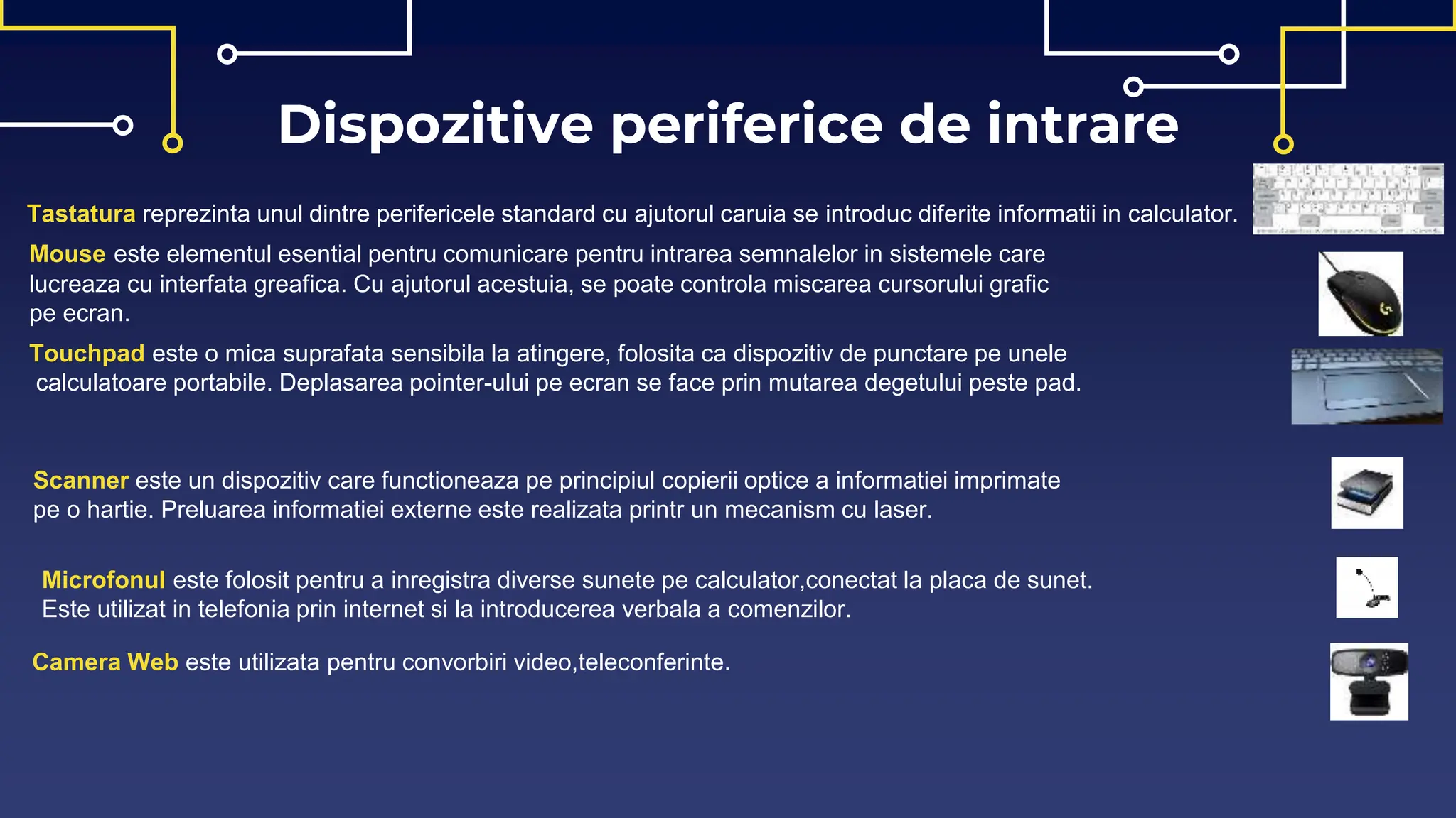 Proiect la Info/ COMPONENTELE CALCULATORULUI | PPTX