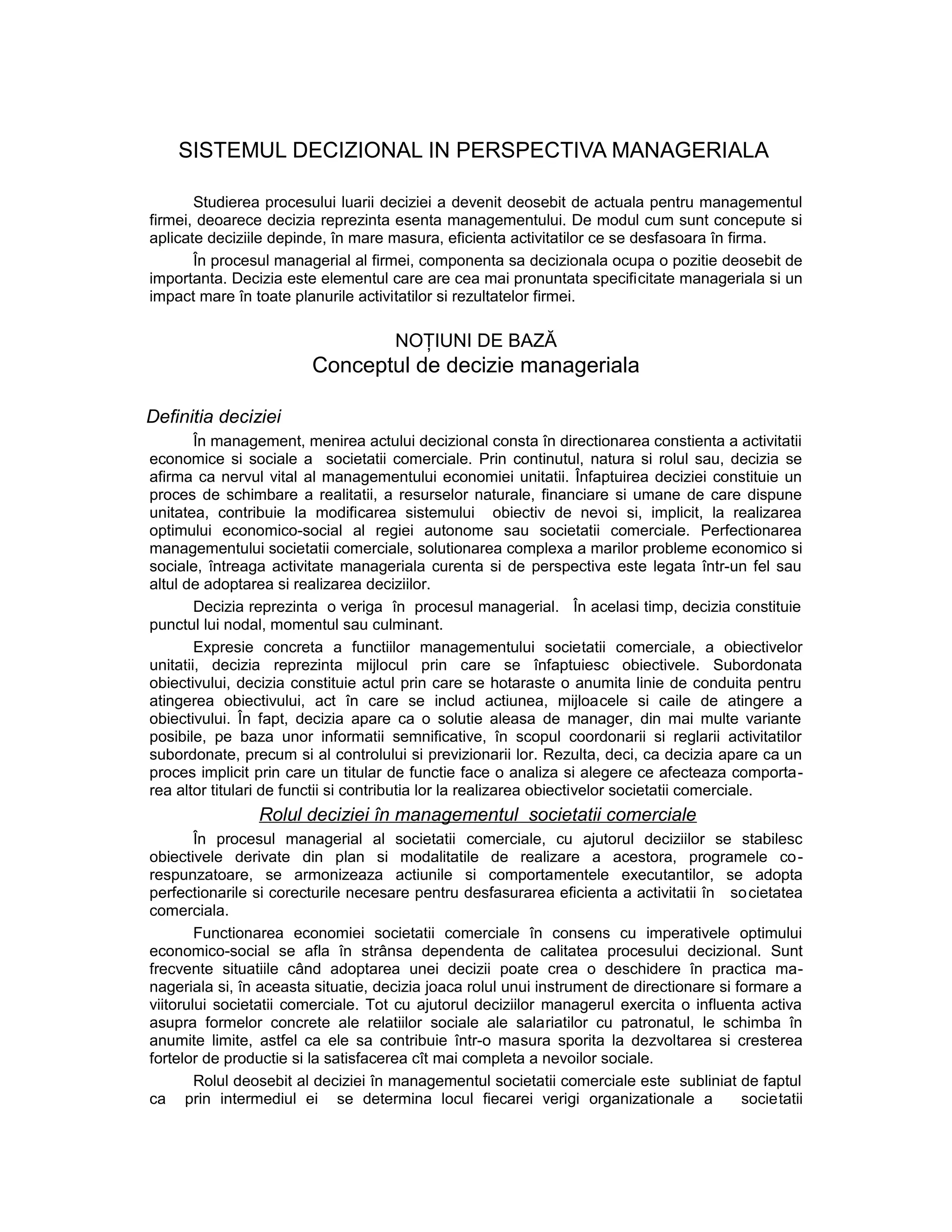 Proiect la management | DOC