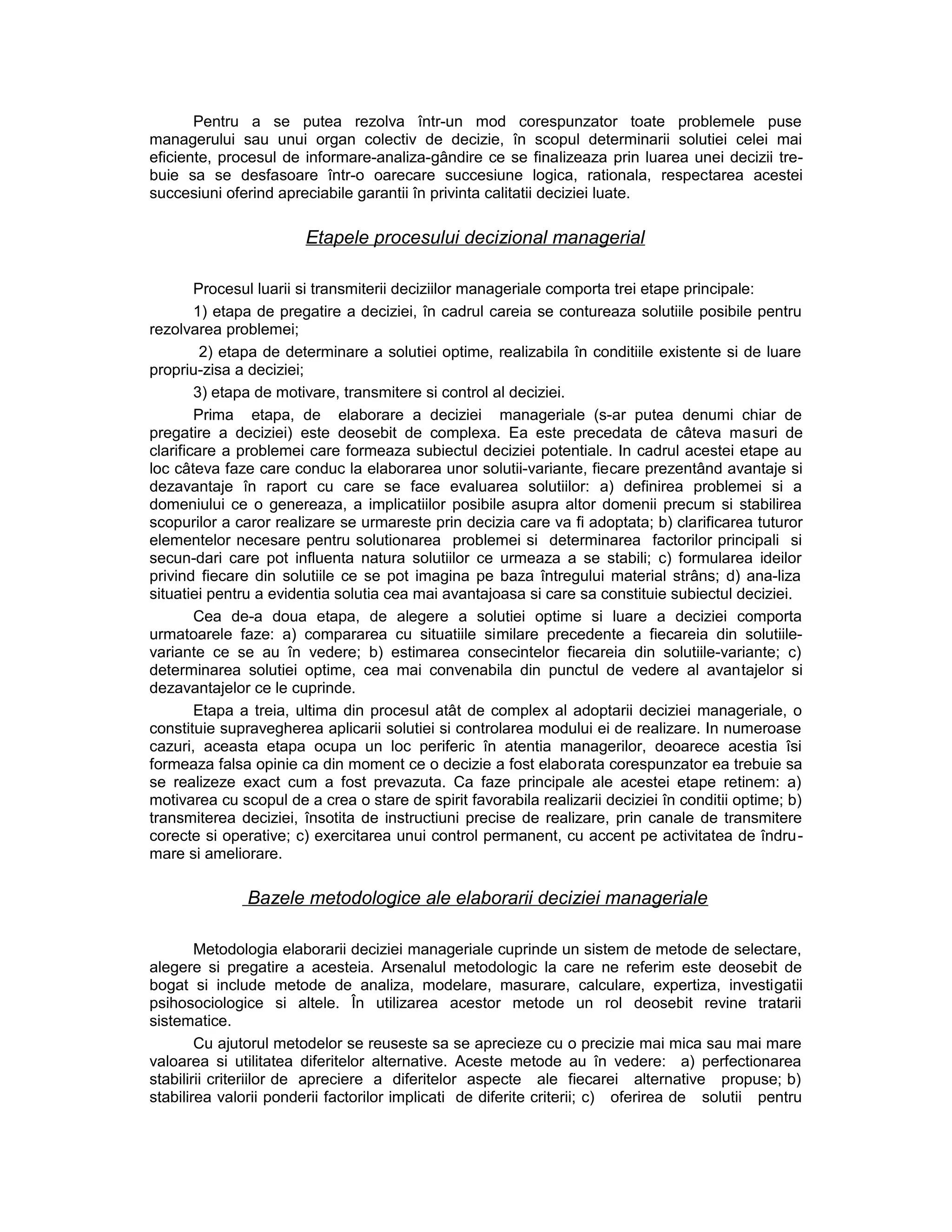 Proiect la management | DOC