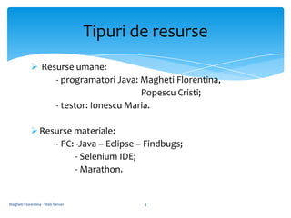 Proiect la managementul proiectelor software | PPT | Free download