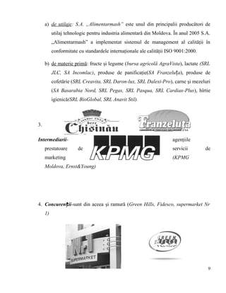 Proiect la mk.tema mediul de marketing | DOC